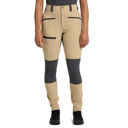Hagl&ouml;fs Hagl&ouml;fs Trekkinghose in Beige/ Grau - 47% | Gr&ouml;&szlig;e 34 | Damen-sporthosen