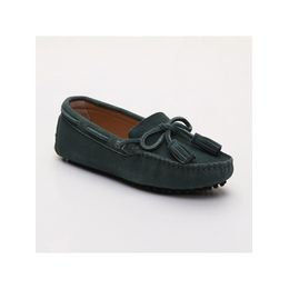 CHARLES & SMITH Leder-Mokassins "January" in Gr&uuml;n - 41% | Gr&ouml;&szlig;e 38 | Damen-schuhe-halbschuhe