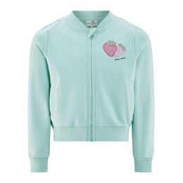 happy girls by Eisend Sweatjacke in T&uuml;rkis - 47% | Gr&ouml;&szlig;e 122 | Kinder-sweatshirts-jacken