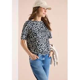 Cecil Bluse in Dunkelblau/ Creme - 30% | Gr&ouml;&szlig;e XL | Damen-tops