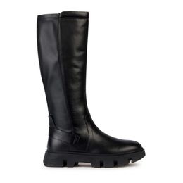 Geox Leder-Stiefel "Vilde" in Schwarz - 64% | Gr&ouml;&szlig;e 38 | Damen-stiefel
