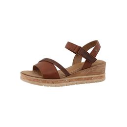 Mustang Shoes Sandaletten "Ileana" in Hellbraun - 41% | Gr&ouml;&szlig;e 38 | Damen-sandalen