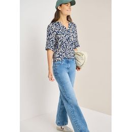 Cecil Bluse in Blau/ Wei&szlig; - 40% | Gr&ouml;&szlig;e XXL | Damen-blusen