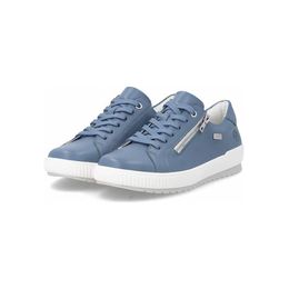 Remonte Leder-Sneakers in Blau - 47% | Gr&ouml;&szlig;e 41 | Damen-sneakers