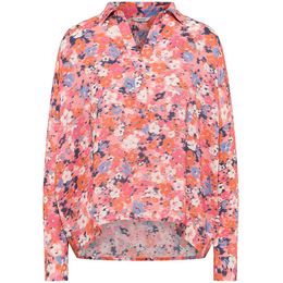 Mustang Bluse in Rosa/ Hellblau - 76% | Gr&ouml;&szlig;e 34 | Damen-blusen