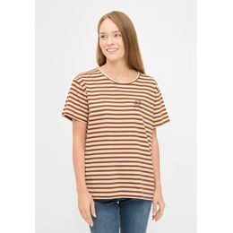 Derbe Shirt in Beige/ Hellbraun - 51% | Gr&ouml;&szlig;e XS | Damen-tops