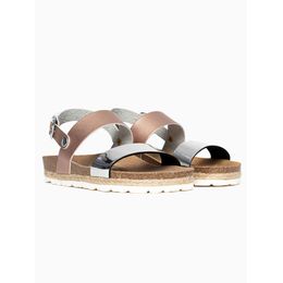 Sunbay Sandalen "Leila" in Silber/ Bronze - 63% | Gr&ouml;&szlig;e 39 | Damen-sandalen