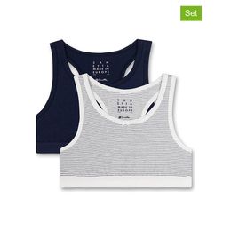 Sanetta 2er-Set: Bustiers in Creme/ Dunkelblau - 38% | Gr&ouml;&szlig;e 152 | Kinder-waesche