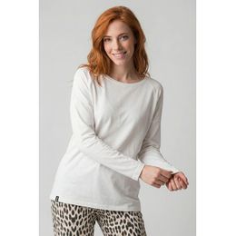 alife and kickin Longsleeve "Gaia" in Wei&szlig; - 57% | Gr&ouml;&szlig;e M | Damen-tops