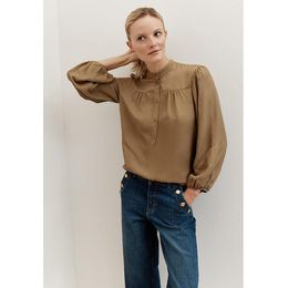More & More More & More Bluse in Beige - 52% | Gr&ouml;&szlig;e 44 | Damen-blusen