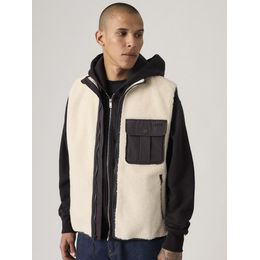Levi's Levi's Fleeceweste "Joonie" in Creme - 66% | Gr&ouml;&szlig;e M | Herren-outdoorjacken
