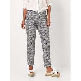 Relaxed by Toni Hose in Wei&szlig;/ Dunkelblau - 68% | Gr&ouml;&szlig;e 44K | Damenhosen