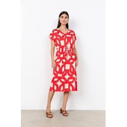 soyaconcept Kleid in Creme/ Rot - 45% | Gr&ouml;&szlig;e XXL | Damen-kleider