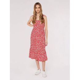 Apricot Kleid in Rot - 59% | Gr&ouml;&szlig;e L | Damen-kleider