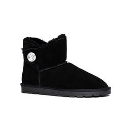 NICEBAY Leder-Winterboots "Dawn" in Schwarz - 71% | Gr&ouml;&szlig;e 38 | Damen-stiefel