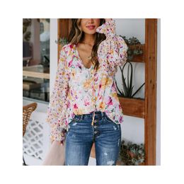 Milan Kiss Bluse in Bunt - 63% | Gr&ouml;&szlig;e L | Damen-blusen