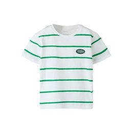 name it Shirt "Fritz" in Wei&szlig;/ Gr&uuml;n - 50% | Gr&ouml;&szlig;e 104 | Kinder-oberteile