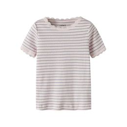 name it Shirt "Fensina" in Rosa/ Lila/ Wei&szlig; - 22% | Gr&ouml;&szlig;e 104 | Kinder-oberteile