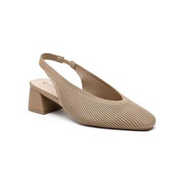 Foreverfolie Slingpumps in Khaki - 58% | Gr&ouml;&szlig;e 40 | Pumps