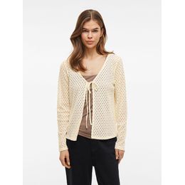 Vila Cardigan "Miro" in Creme - 56% | Gr&ouml;&szlig;e M | Damen-pullover-cardigans