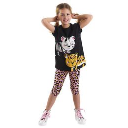 Denokids 2tlg. Outfit in Schwarz/ Bunt - 59% | Gr&ouml;&szlig;e 128 | Kinder-oberteile