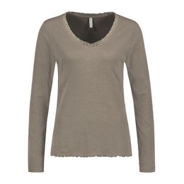 Eight2Nine Longsleeve in Taupe - 28% | Gr&ouml;&szlig;e L | Damen-tops