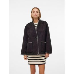 V&eacute;ro Moda Vero Moda Kunstlederjacke "VMLIVA" in Schwarz - 80% | Gr&ouml;&szlig;e L | Damenjacken