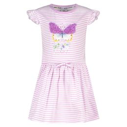 SALT & PEPPER Salt and Pepper Kleid in Wei&szlig;/ Lila - 46% | Gr&ouml;&szlig;e 140 | Kinderkleider