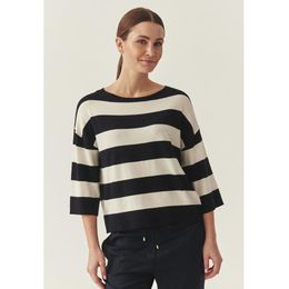 TATUUM Bluse in Wei&szlig;/ Schwarz - 55% | Gr&ouml;&szlig;e S | Damen-blusen