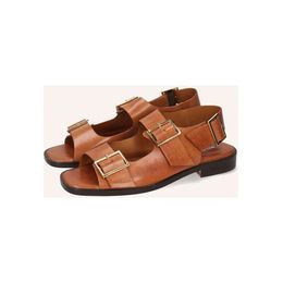 Melvin & Hamilton MELVIN & HAMILTON Leder-Sandalen "Everly" in Hellbraun - 61% | Gr&ouml;&szlig;e 36 | Damen-sandalen