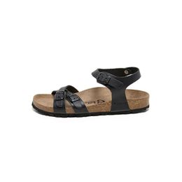 billowy Leder-Sandalen in Schwarz - 43% | Gr&ouml;&szlig;e 37 | Damen-sandalen