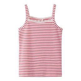 name it Top "Fensina" in Rot/ Rosa/ Wei&szlig; - 13% | Gr&ouml;&szlig;e 122/128 | Kinder-oberteile
