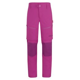 Trollkids Zipp-Off-Trekkinghose "Nordfjord" - Slim fit - in Lila - 53% | Gr&ouml;&szlig;e 110 | Kinderhosen