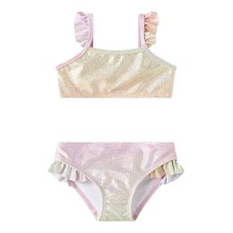 name it Bikini "Ola" in Rosa/ Gelb - 40% | Gr&ouml;&szlig;e 98/104 | Kinder-bademode