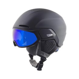 Alpina Ski-/ Snowboardhelm "ALTO Q-LITE" in Schwarz/ Blau - 32% | Gr&ouml;&szlig;e 51-55 cm | Kinder-austruestung-accessoires