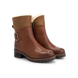 TRAVELIN' Leder-Boots "Gyre" in Cognac - Weite S - 65% | Gr&ouml;&szlig;e 40 | Damen-stiefel