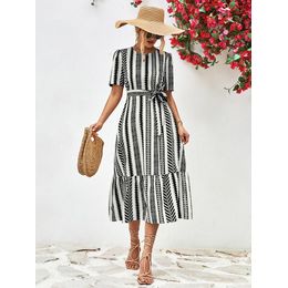 Ariel Tesoro Kleid in Schwarz/ Wei&szlig; - 65% | Gr&ouml;&szlig;e 38 | Damen-kleider