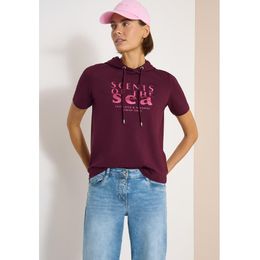 Cecil Hoodie in Bordeaux - 40% | Gr&ouml;&szlig;e M | Damen-sweatshirts-jacken