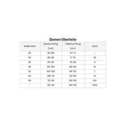 Cecil Rollkragenpullover in Creme/ Schwarz - 62% | Gr&ouml;&szlig;e L | Damen-pullover-cardigans