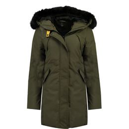 Geographical Norway Wintermantel "Cherifa" in Khaki - 75% | Gr&ouml;&szlig;e M | Damenjacken
