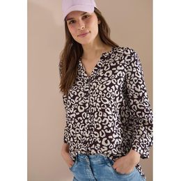 Cecil Bluse in Aubergine/ Beige - 40% | Gr&ouml;&szlig;e M | Damen-blusen