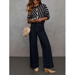 LA Angels Pullover in Schwarz/ Creme - 57% | Gr&ouml;&szlig;e M | Damen-pullover-cardigans