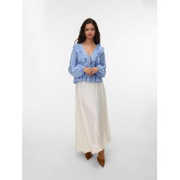V&eacute;ro Moda Vero Moda Bluse in Blau - 50% | Gr&ouml;&szlig;e L | Damen-blusen