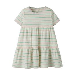 name it Kleid "Fensina" in Rosa/ Beige/ Gr&uuml;n - 36% | Gr&ouml;&szlig;e 104 | Kinderkleider