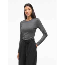 Vila Longsleeve "Vicatera" in Dunkelgrau - 57% | Gr&ouml;&szlig;e XS | Damen-tops