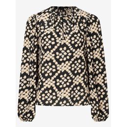 More & More More & More Bluse in Schwarz/ Beige - 68% | Gr&ouml;&szlig;e 38 | Damen-blusen