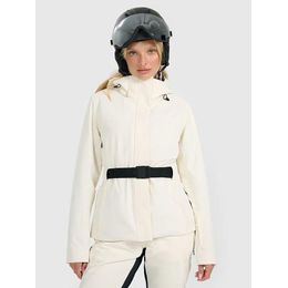 4F Ski-/ Snowboardjacke in Creme - 62% | Gr&ouml;&szlig;e L | Damen-outdoorjacken
