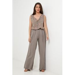 Le Monde du Lin Leinen-Hose in Taupe - 69% | Gr&ouml;&szlig;e 36/38 | Damenhosen