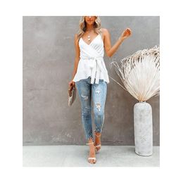 LA Angels Blusentop in Wei&szlig; - 80% | Gr&ouml;&szlig;e M | Damen-blusen