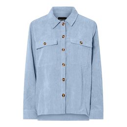 Pieces Cordhemd "Pceffi" in Hellblau - 45% | Gr&ouml;&szlig;e L | Damen-blusen